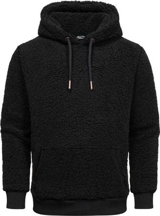Amaci & Sons Kapuzenpullover CARNEY Kapuzenpullover Teddyfell Herren Teddy Sweatjacke Plüsch Hoodie Pullover Sweatshirt