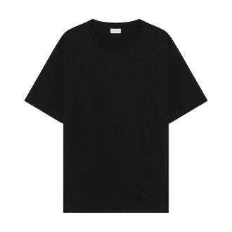 Dries Van Noten Homme, Tops, Noir, Taille: S T-shirt Hertz