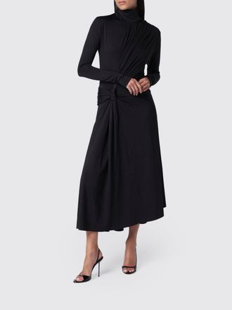 Victoria Beckham Robe midi Letice en jersey drap&eacute; &agrave; col montant