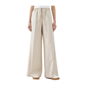 Access Fashion Wide Hosen - - Trousers - Damen - Beige - M