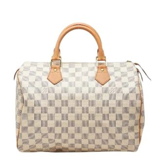 Louis Vuitton Sac &agrave; main Speedy 30 Damier Azur Pre-owned - Femme - Pre-owned - Blanc - Taille: ONE Size