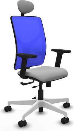 Piqueras y Crespo Drehbarer Schreibtischstuhl ohne Rollen, mit 2D-Armlehnen, h&ouml;henverstellbare Lendenwirbelst&uuml;tze und festes Kopfteil, ausgestattet mit Syncro/Traslack.