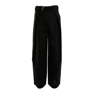 Max Mara Jane Weite Hose - - Trousers - Damen - Schwarzk - XS