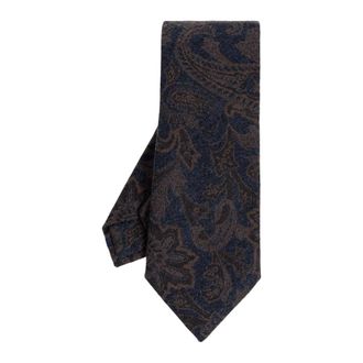 Etro Homme, Accessoires, Bleu, Taille: ONE Size Cravate Jacquard Cachemire