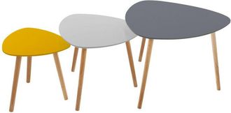 Atmosphera Atmosphera - Lot de 3 tables café break miléo