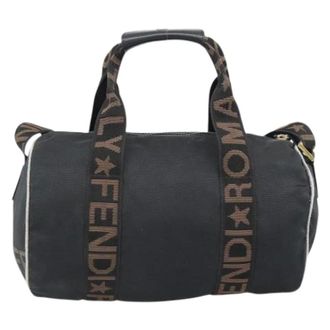 Fendi Sac de week-end en toile Pre-owned - Femme - Pre-owned - Noir - Taille: ONE Size