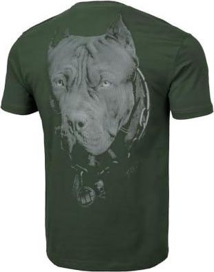 Pitbull T-Shirt Homme Born in 1989, Coupe Classique régulière, t-Shirt en Coton pour Homme, t-Shirt Basique pour Homme, idéal pour lété, Vert foncé, XXL