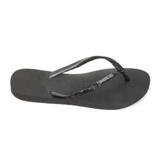 Havaianas Slim Glitter - Femme - Chaussures - Noir - Taille: 35 EU