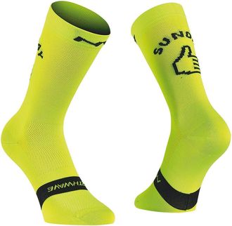 Northwave Unisex Sunday Monday Socken, Gelb, L EU