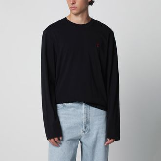 Ami Ami De Coeur schwarzes T-Shirt