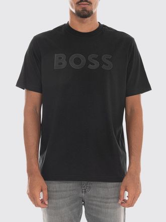 HUGO BOSS Rundhals-T-Shirt aus Baumwolle mit Ton-in-Ton-Logo