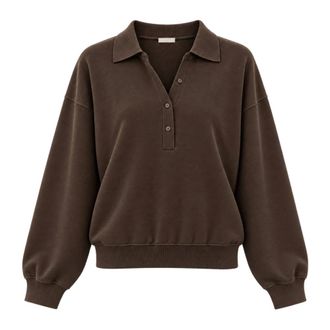 Akep Polo logo en laine - Femme - Sweatshirts et sweats &agrave; capuche - Brun - Taille: 44 FR