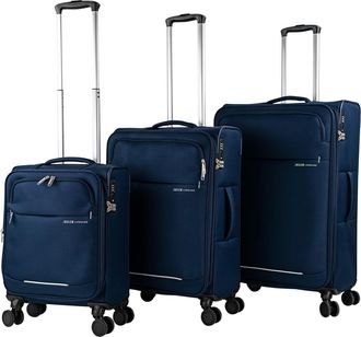 Jaslen Koffer & Trolleys Trolley Set Reisekoffer Set Reisekoffer Mit Rollen Groß. Gepäck Sets, Marine Blau