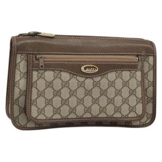 Gucci Pochette en plastique Pre-owned - Femme - Pre-owned - Beige - Taille: ONE Size