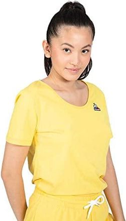 Le Coq Sportif Femme Saison Tee N&deg;1 W T shirt, Lemon Zest, M EU