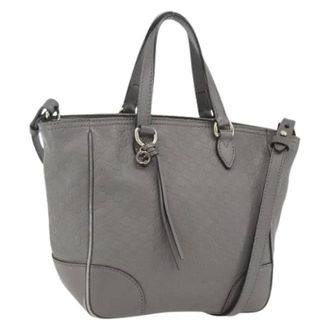 Gucci Sac &agrave; main en toile Pre-owned - Femme - Pre-owned - Gris - Taille: ONE Size