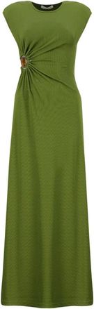 CHRISTOPHER ESBER Femme, Robes, Vert, Taille: 36 FR Ruched Maxi Dress