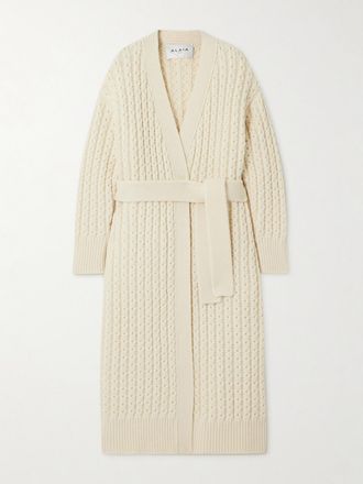 Alaia Cardigan Oversize En Laine - Ivoire