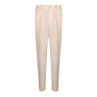 Tagliatore Homme, Pantalons, Blanc, Taille: M Pantalon en lin