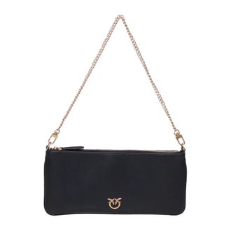 Pinko Pinko, Femme, Sacs, Noir, Taille: ONE Size Sac bandouli&egrave;re plat Longline