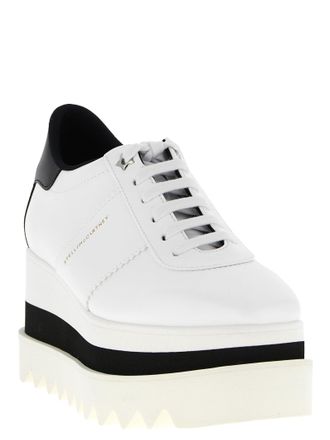 Stella McCartney Womens White Polyethylene Wedge Sandals