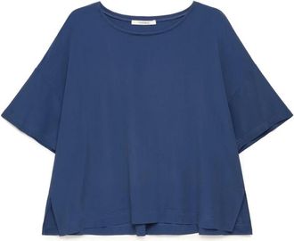 Maliparmi Maliparmi, Femme, Blouses et Chemises, Bleu, Taille: 40 FR Fluid Crepe Shirt