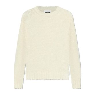 Jil Sander Herren, Strickwaren, Wei&szlig;, LGr&ouml;&szlig;e