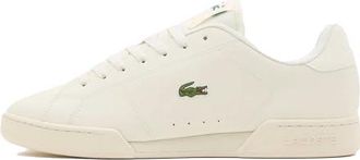 Lacoste Carnaby Cupsole Baskets en cuir Blanc cass&eacute;, blanc, 44.5 EU