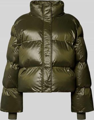 Neo Noir Steppjacke mit Abdeckleiste Modell Rhea