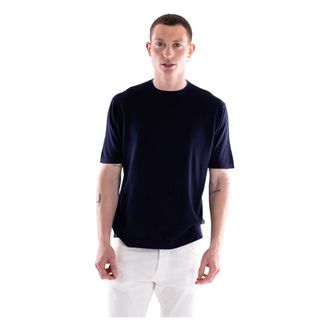 People of Shibuya AKA 790 Strick-T-Shirt - - Tops - Herren - Blau - L