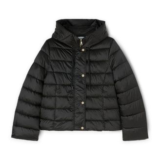 Motivi Femme, Vestes, Noir, Taille: 44 FR Doudoune brillante en nylon