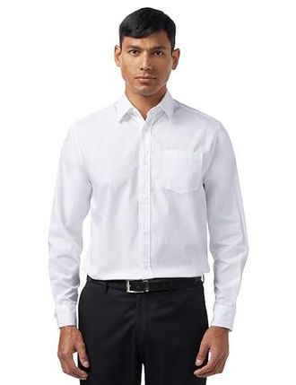 Lee Uniforms Chemise boutonn&eacute;e &agrave; Manches Longues pour Homme, Blanc, M