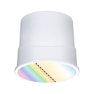 Paulmann 92470 LED Modul Einbauleuchte Base Smart Home Zigbee Coin rund 4,9W 420lm dimmbar 50mm Satin Kunststoff RGBW+