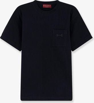 Gucci Piqu&eacute; cotton t-shirt with embroidery - GUCCI - gender_Man