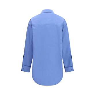 Balenciaga Womens Blue Cotton Shirt