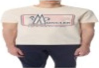 Moncler Homme, Tops, Blanc, Taille: M Logo Cotton T-Shirt