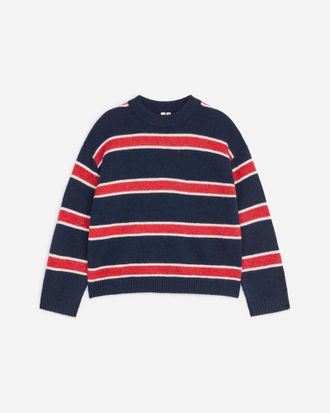 Arket Pullover Aus Wolle Und Alpakawolle -Blau