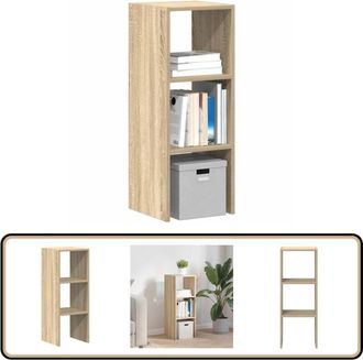 vidaXL Vidaxl - Bücherregal Stapelbar Sonoma-Eiche 30x30x80 cm Holzwerkstoff