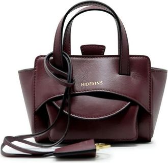 Hidesins Crossbody Bags - Fl14tr6904 Flap Xs Premiere Wine Leather Handbag - Gr. unisize - in Schwarz - f&uuml;r Damen