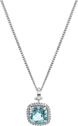 Fascination by Ellen K Halskette 375 Gold mit Blautopas (beh.) und Zirkonia wei&szlig;