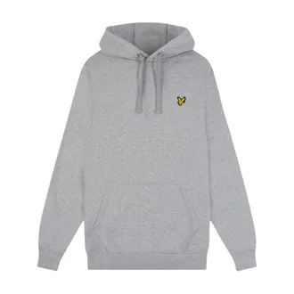 Lyle & Scott SweaT-shirt &agrave; capuche en coton avec poches avant - Homme - Sweatshirts et sweats &agrave; capuche - Gris - Taille: L