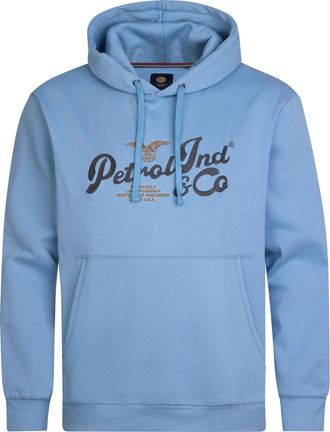 Petrol Industries Plus-Size Artwork Hoodie Flagstaff Blau 4XL