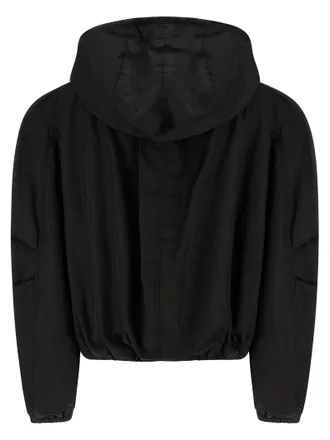 The Attico Womens Black Polyamide Bomber Clothing