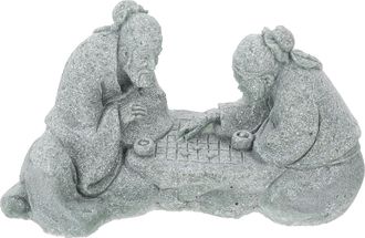 BESPORTBLE Kleiner Schachspiel Ornament Reptilien Terrarium Dekoration aus Sandstein Wasserfestes Bonsai Landschaftsornament f&uuml;r Aquarium und Reptilienbox