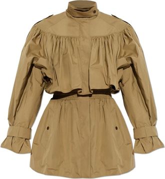 Chlo&eacute; Femme, Manteaux, Vert, Taille: 38 FR Trench-coat court