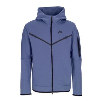 Nike Tech Fleece Hoodie mit Rei&szlig;verschluss - - Sport - Herren - Blau - XL