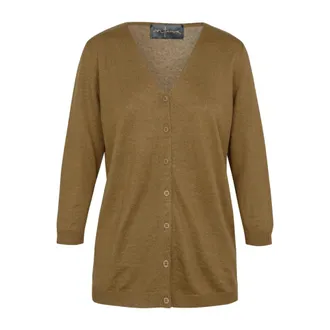 Cortana Noa Cardigan - - Knitwear - Damen - Gr&uuml;n - M