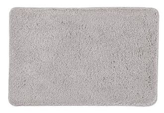 Kleine Wolke Badteppich Scott mit 50 x 40 cm in Silbergrau aus 100% Polyester