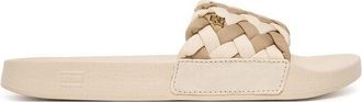 Tommy Hilfiger Pantoletten Th Braided Pool Slide FW0FW09203 Beige