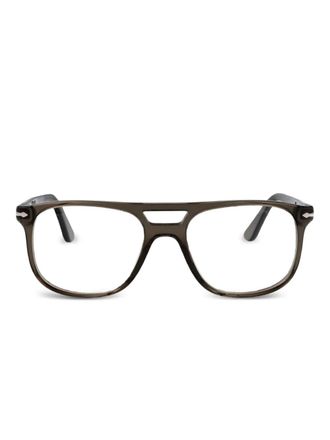 Persol lunettes de soleil &agrave; monture rectangulaire - Noir